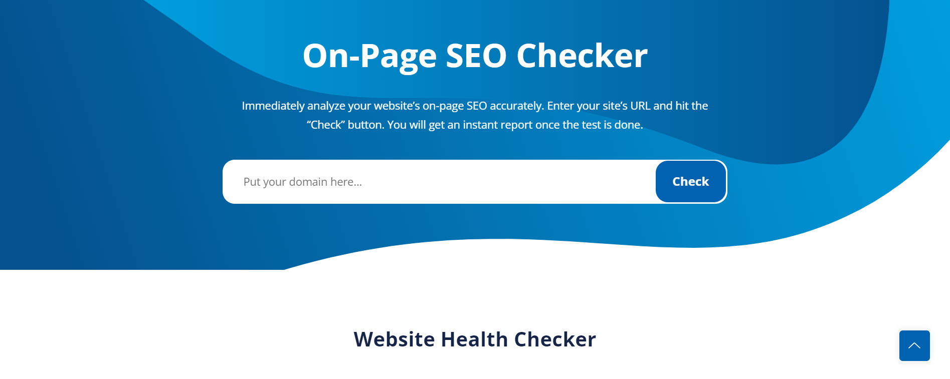 On-Page SEO Checker and Website Audit Tool - SEO Score Checker